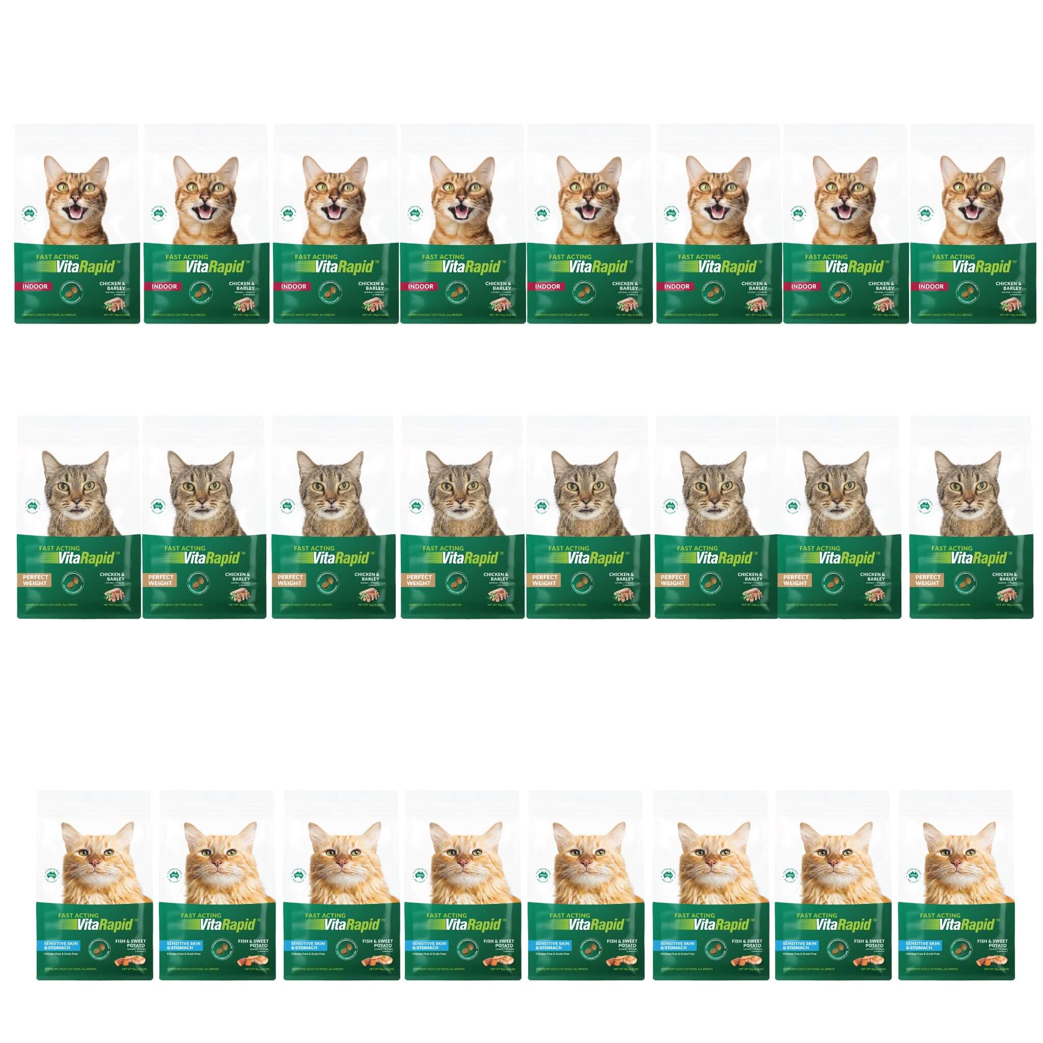 24 x 100g VitaRapid Science Cat Food SAMPLES (MIXED) – Vetalogica